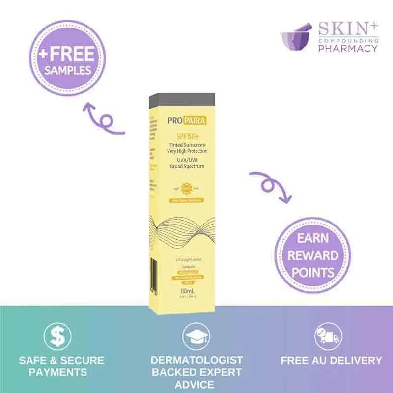 Propaira SPF 50+ Tinted Sunscreen Very High Protection 80ml | Skin Plus ...
