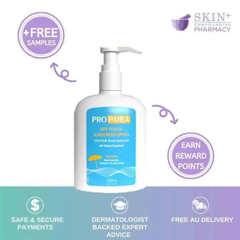 Propaira Dry Touch Sunscreen SPF 50+ 500ml | Skin Plus Compounding Pharmacy